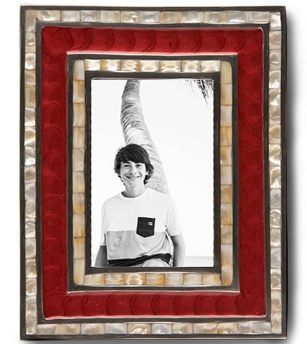 POMEGRANATE-RED guilloche enamel & mother-of-pearl by Julia Knight ...